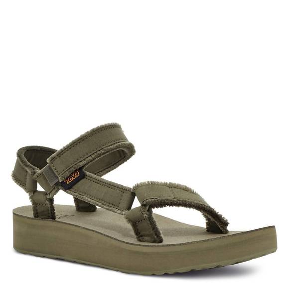 Teva | Shoes | New Teva Womens Midform Universal Canvas Sandal In Olive ...